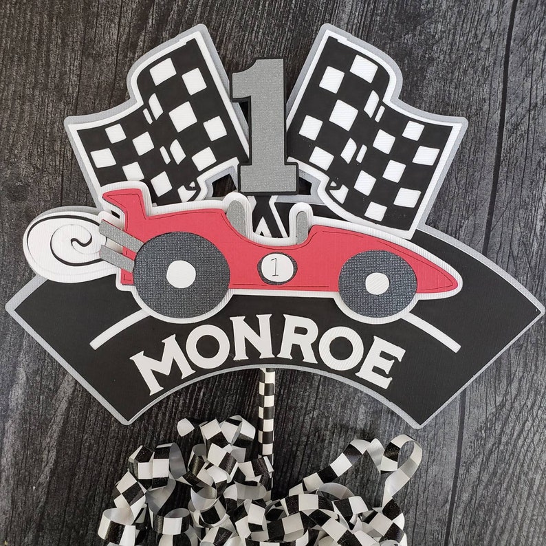 Race Car Cake Topper Racing Cake Topper | Etsy