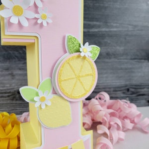 Lemon 3D Number Lemon Birthday Lemon Centerpiece Lemon - Etsy