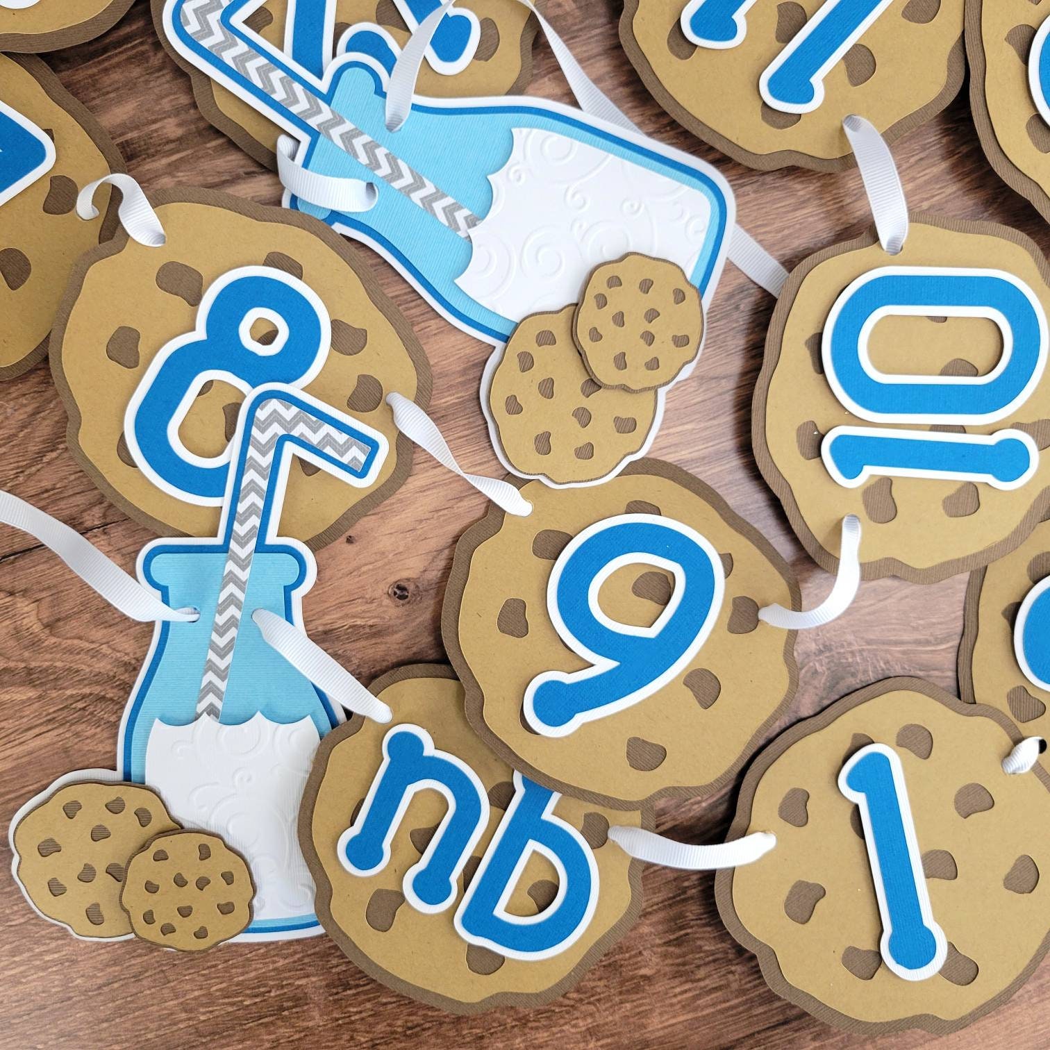 Cookie Photo Banner Cookie Birthday Cookie Party Milk - Etsy