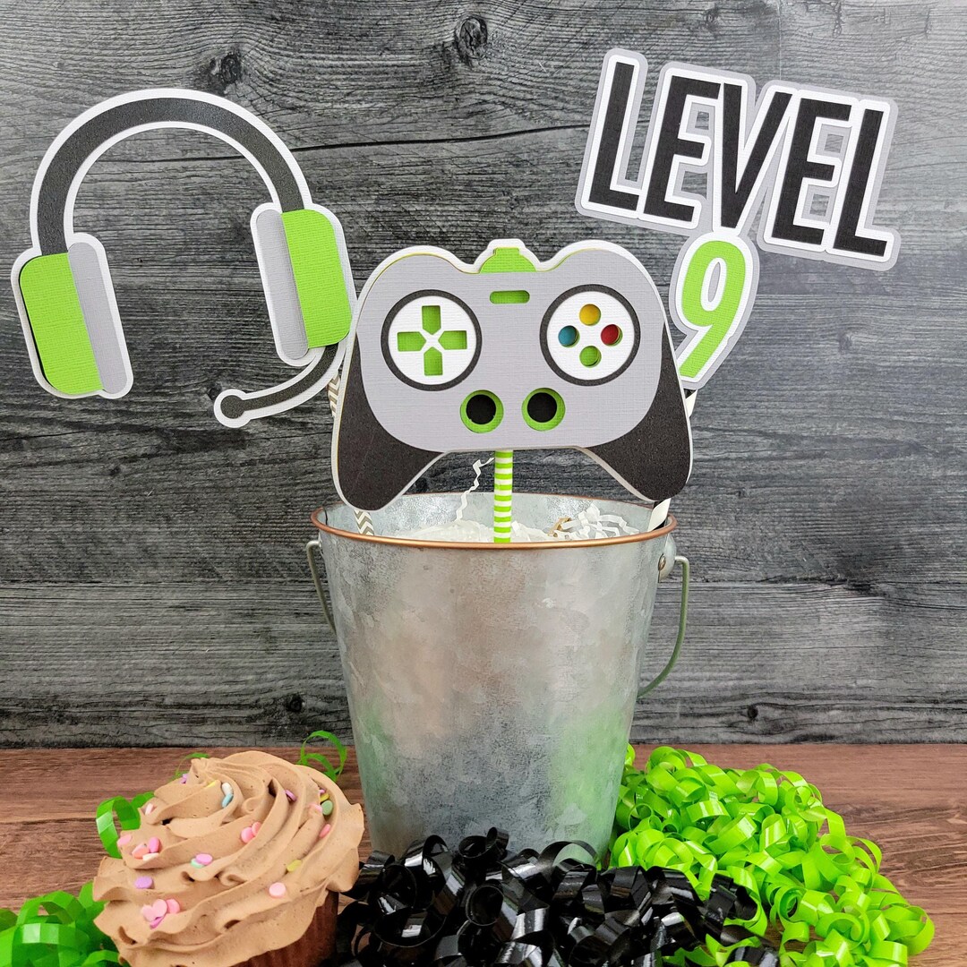 Gamer Centerpiece - Game Controller Birthday - Level Up - Etsy