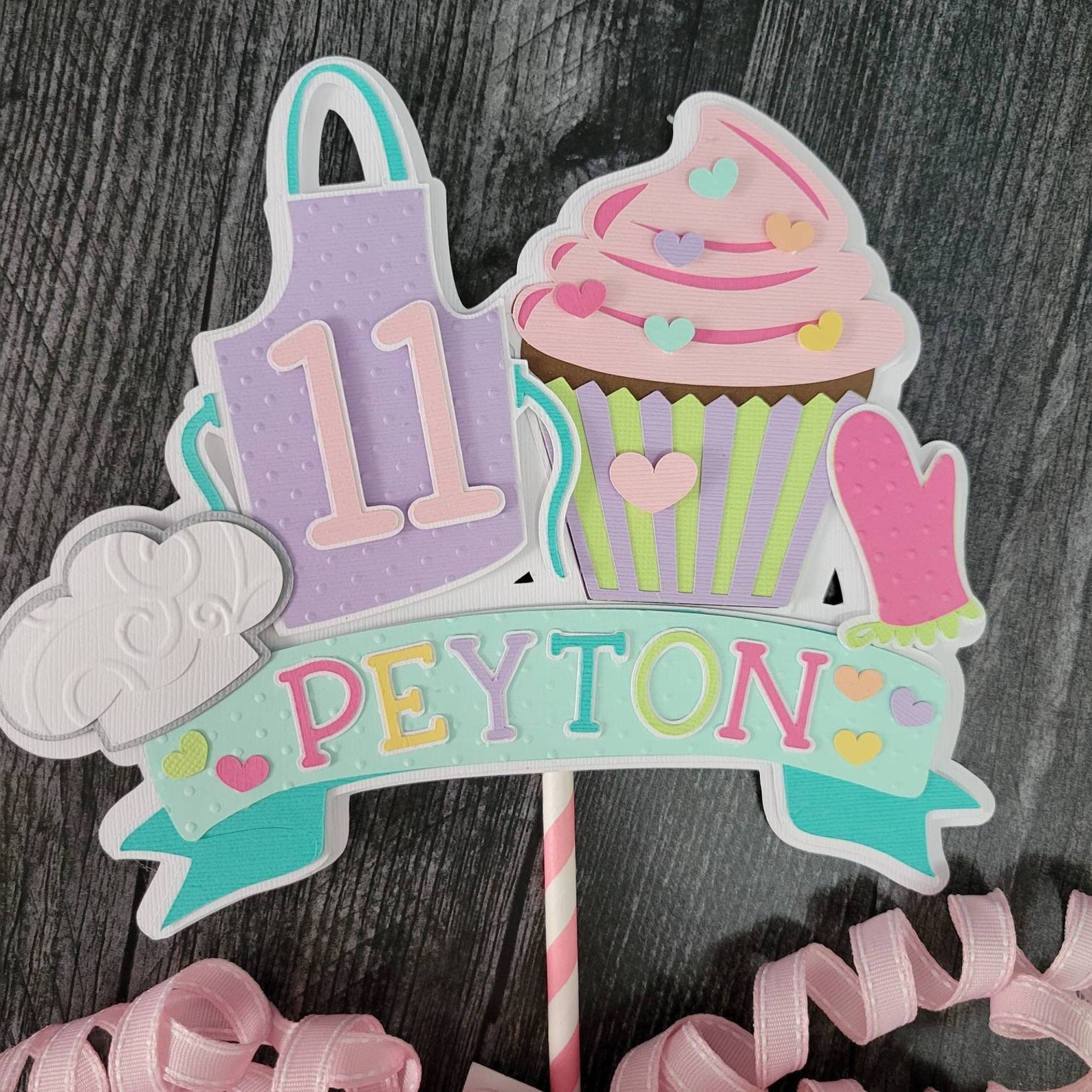 Baker Cake Topper Baking Cake Topper Cupcake Cake Topper - Etsy