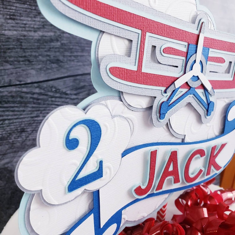 Airplane Cake Topper Plane Cake Topper Airplane Birthday - Etsy