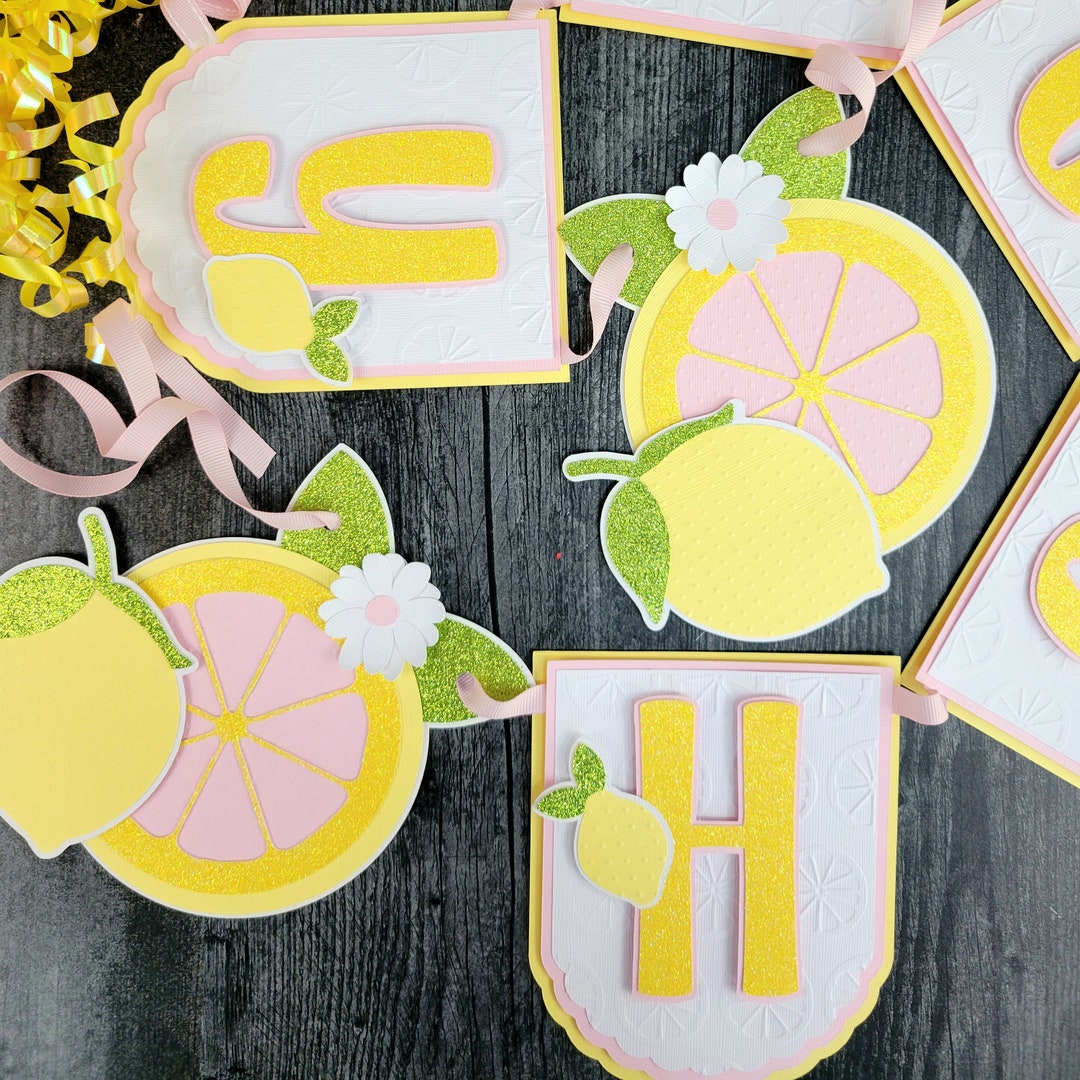 Lemon Birthday Banner - Lemon Birthday - Lemon Party - Etsy