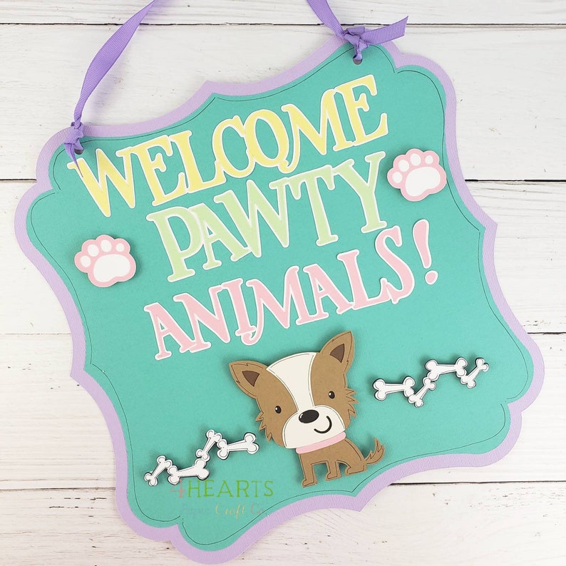 Puppy Birthday Door Sign - Etsy