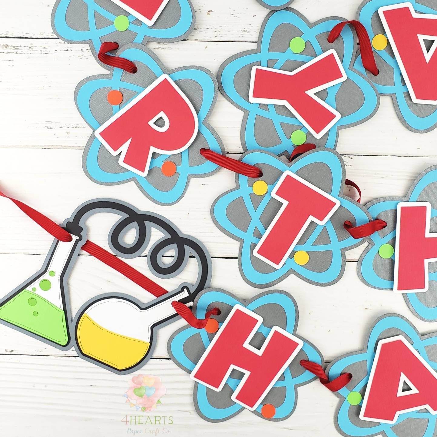 Science Birthday Banner Mad Science Birthday Banner | Etsy