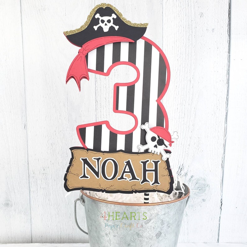 Pirate Cake Topper Pirate Party Pirate Birthday Pirate | Etsy