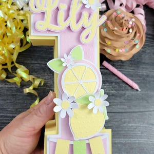 Lemon 3D Number - Lemon Birthday - Lemon Centerpiece - Lemon Party - Etsy