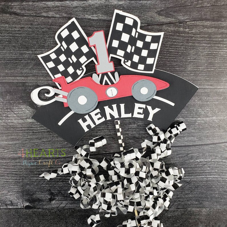 Race Car Cake Topper Racing Cake Topper | Etsy