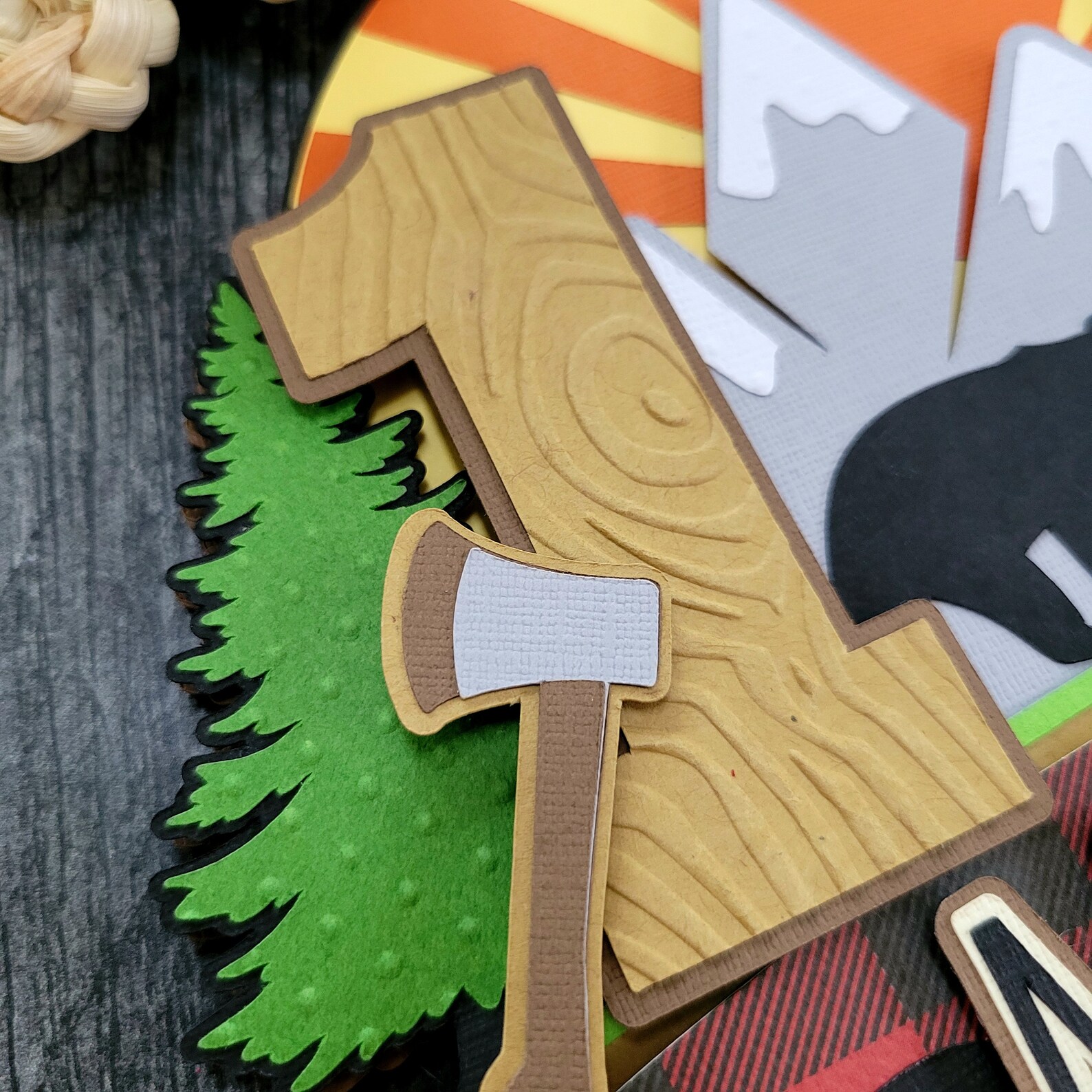 Lumberjack Cake Topper, Camping Cake Topper - Etsy