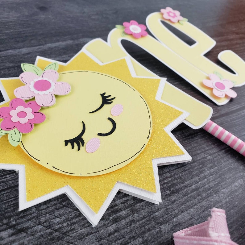 Sunshine Cake Topper Sun Cake Topper - Etsy