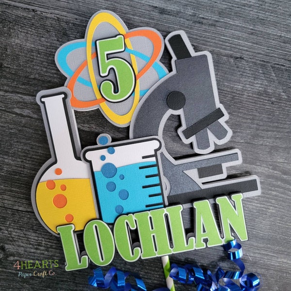 Science Cake Topper - Etsy