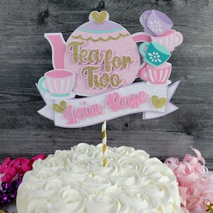 Tea for Two Cake Topper - Etsy