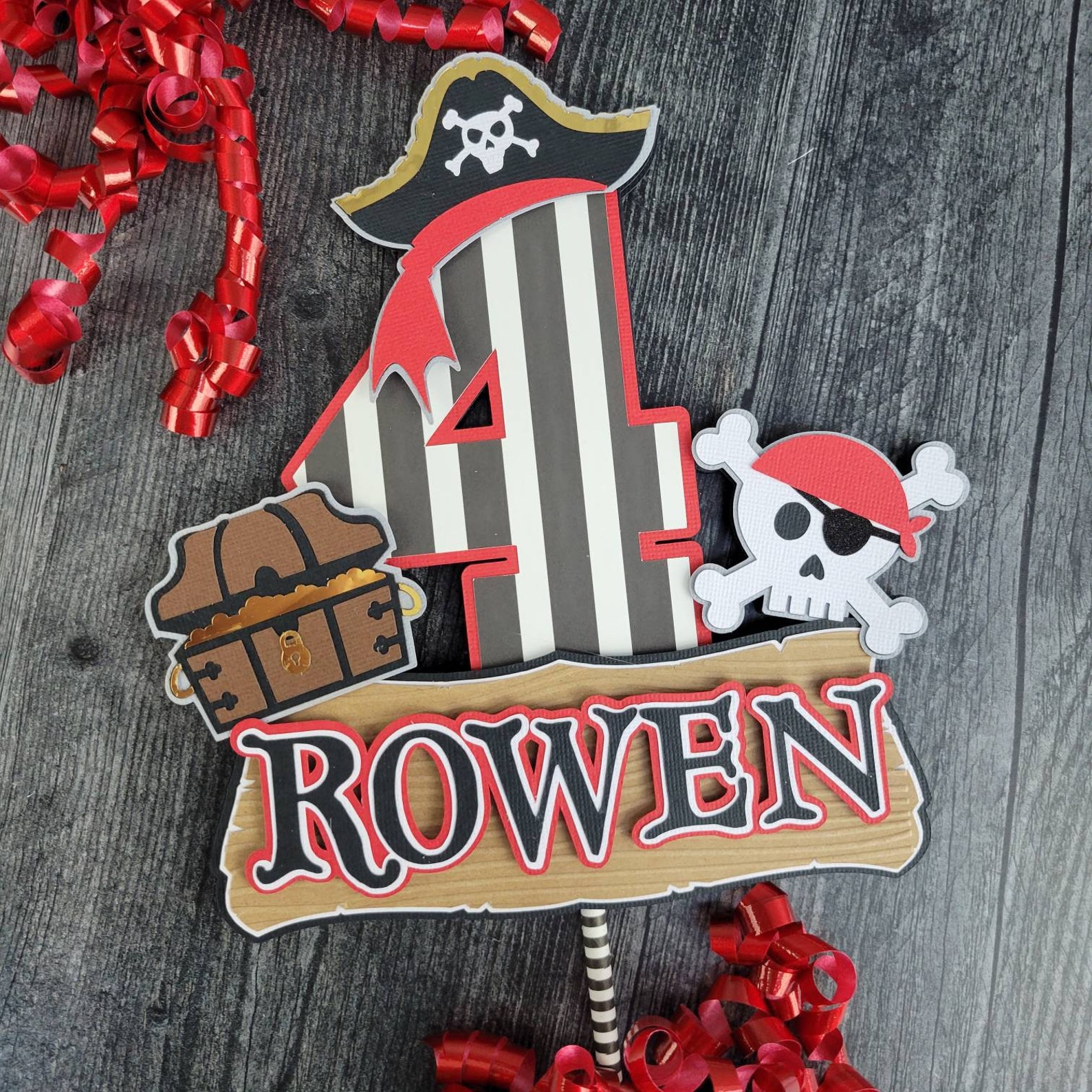 Pirate Cake Topper Pirate Party Pirate Birthday Pirate - Etsy