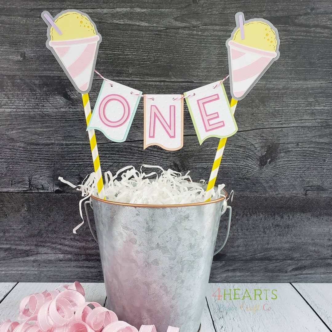 Snow Cone Cake Bunting, Snowcone Cake Smash - Etsy