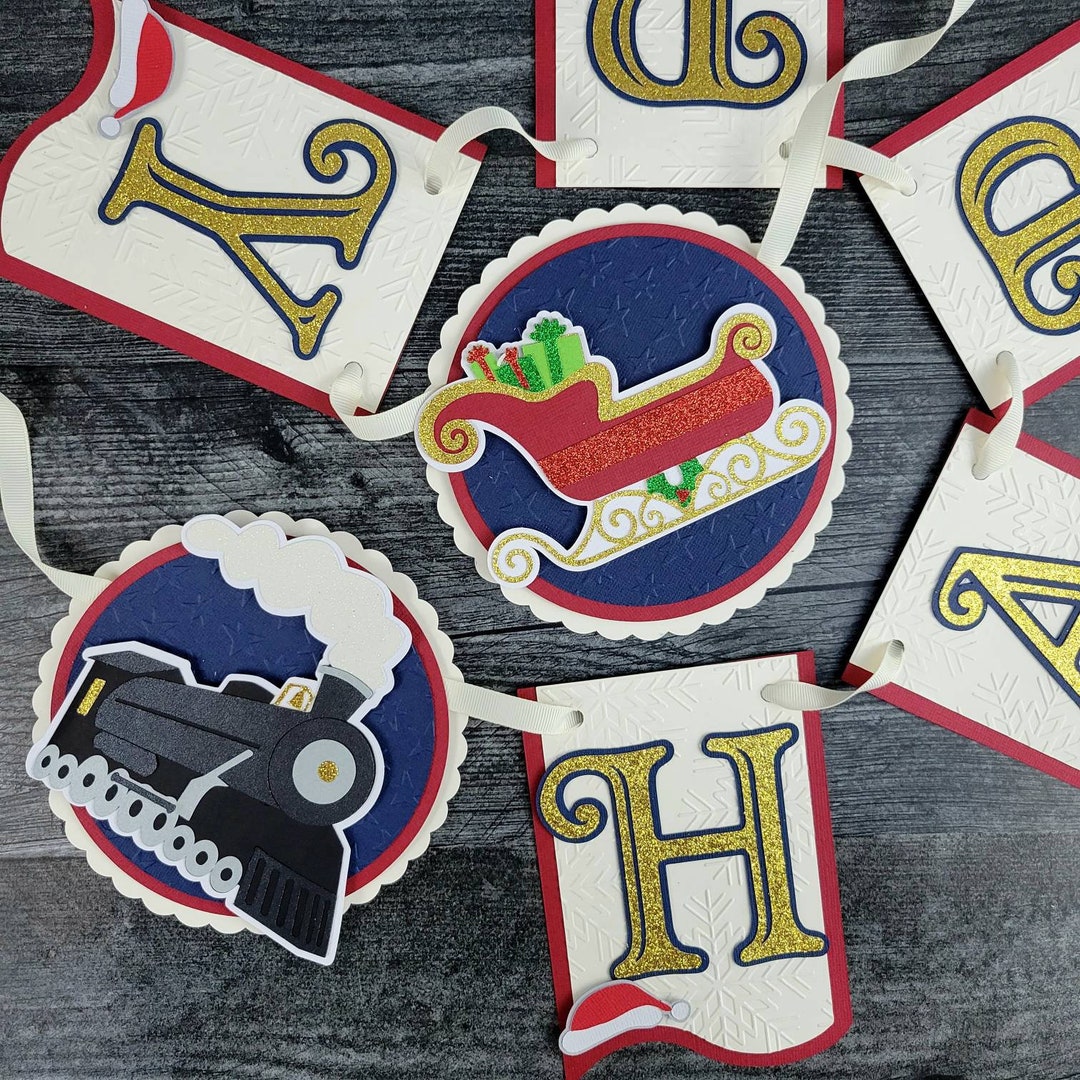 Christmas Train Banner, Christmas Banner - Etsy