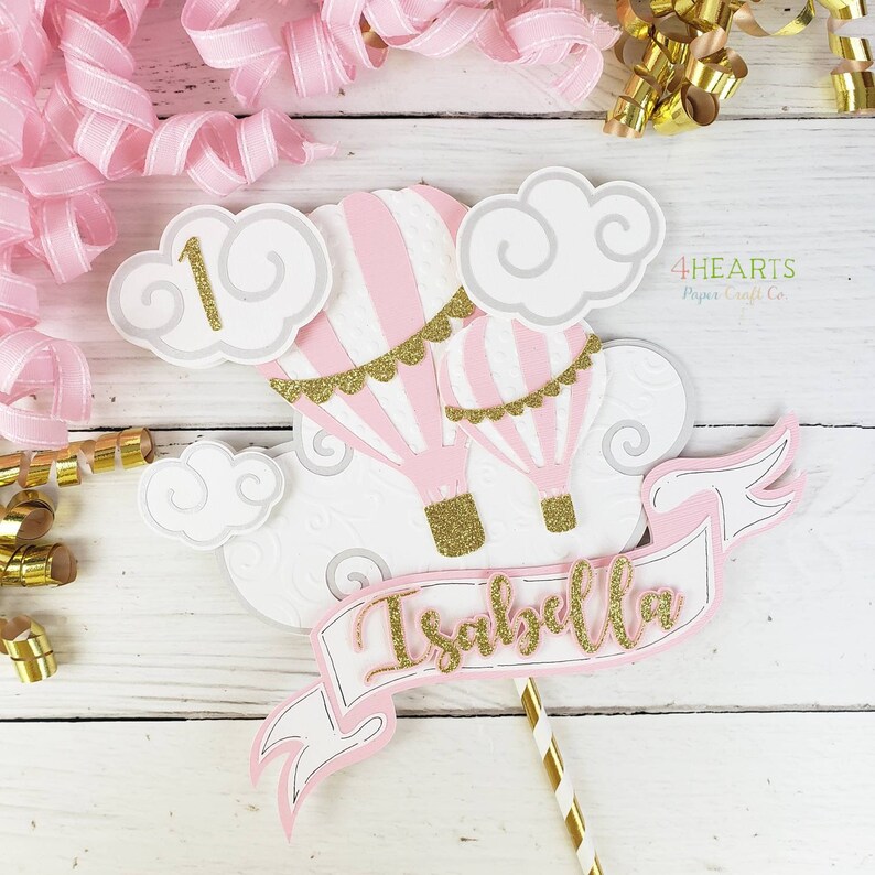 Hot Air Balloon Cake Topper | Etsy