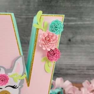 Llama 3D Letter Centerpiece Llama Birthday Llama Party - Etsy