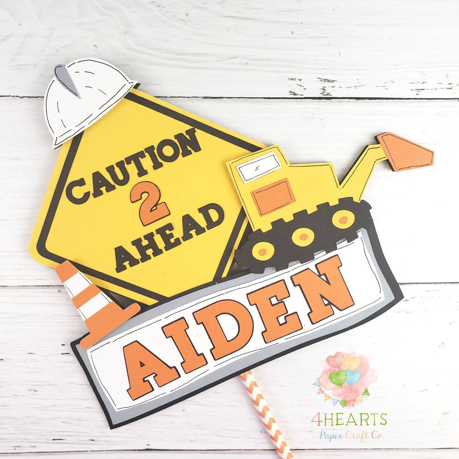 Construction Cake Topper | Etsy