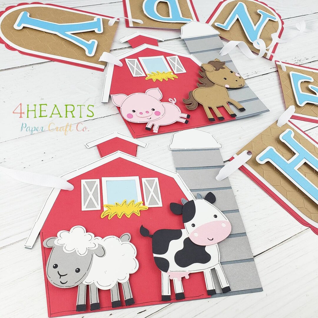 Farm Birthday Banner - Etsy