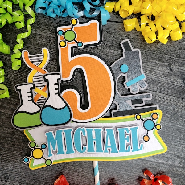 Science Cake Topper - Etsy