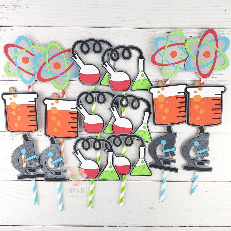 Science Cupcake Toppers Mad Science Party - Etsy