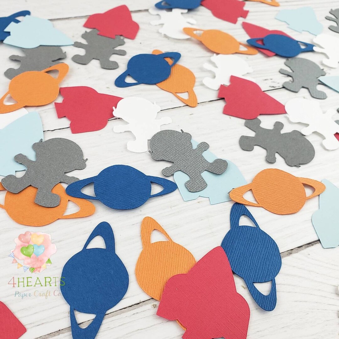 Space Party Themed Confetti, Rocketship Confetti - Etsy