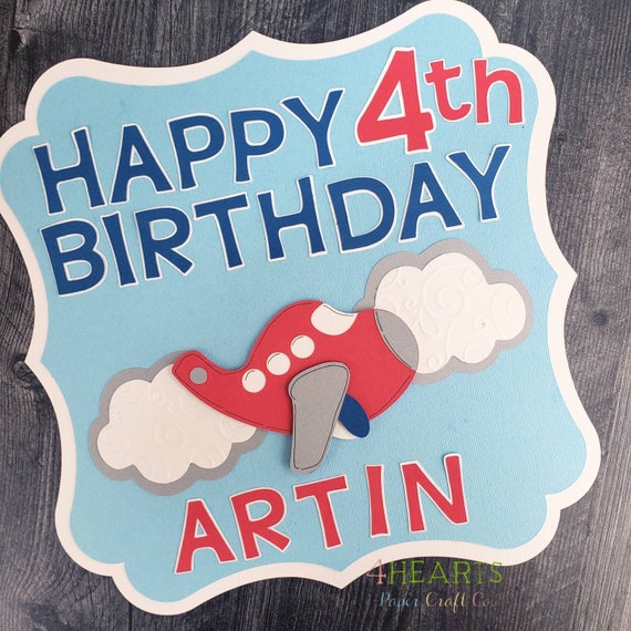 Airplane Birthday Door Sign Airplane Birthday Plane - Etsy