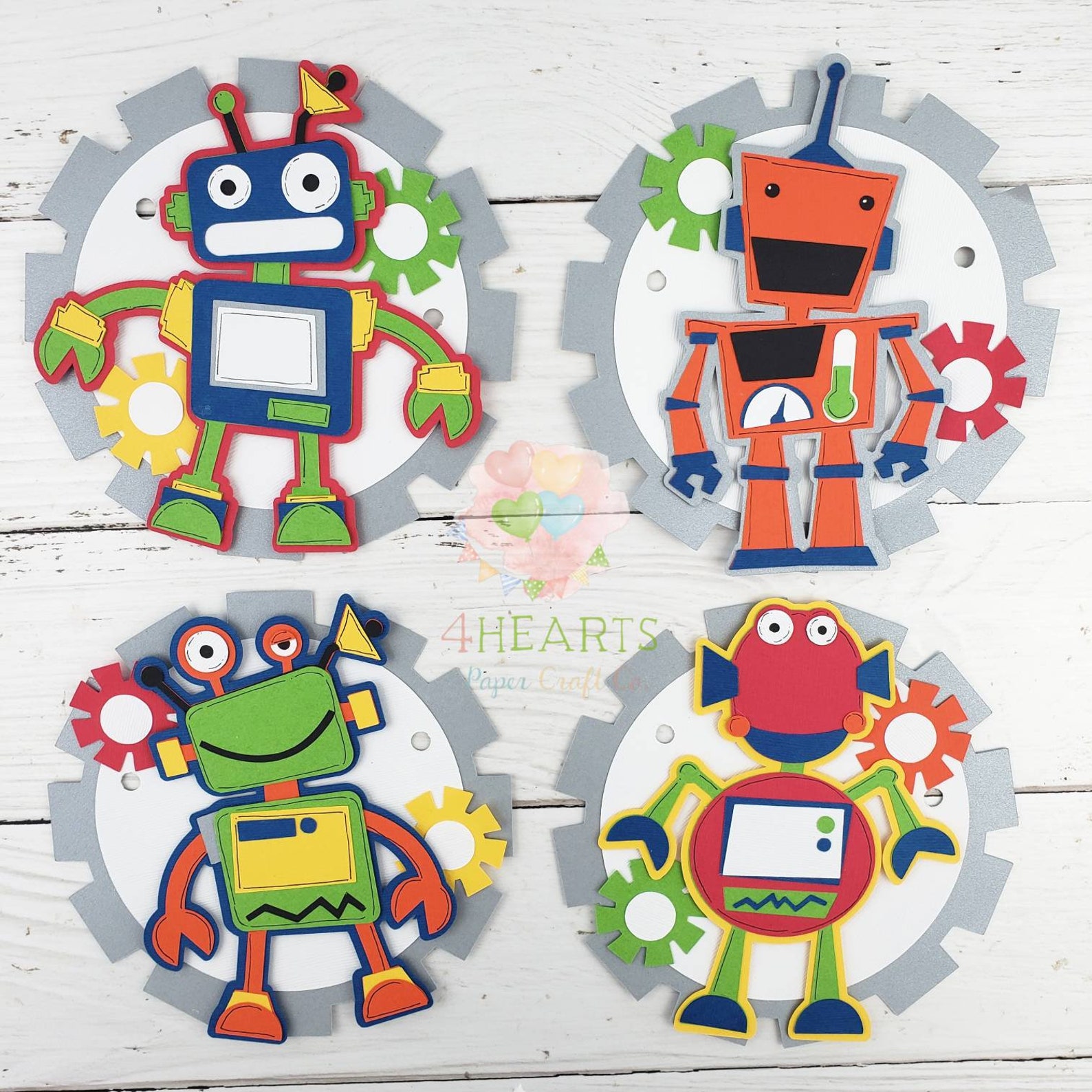 Robot Birthday Banner - Etsy