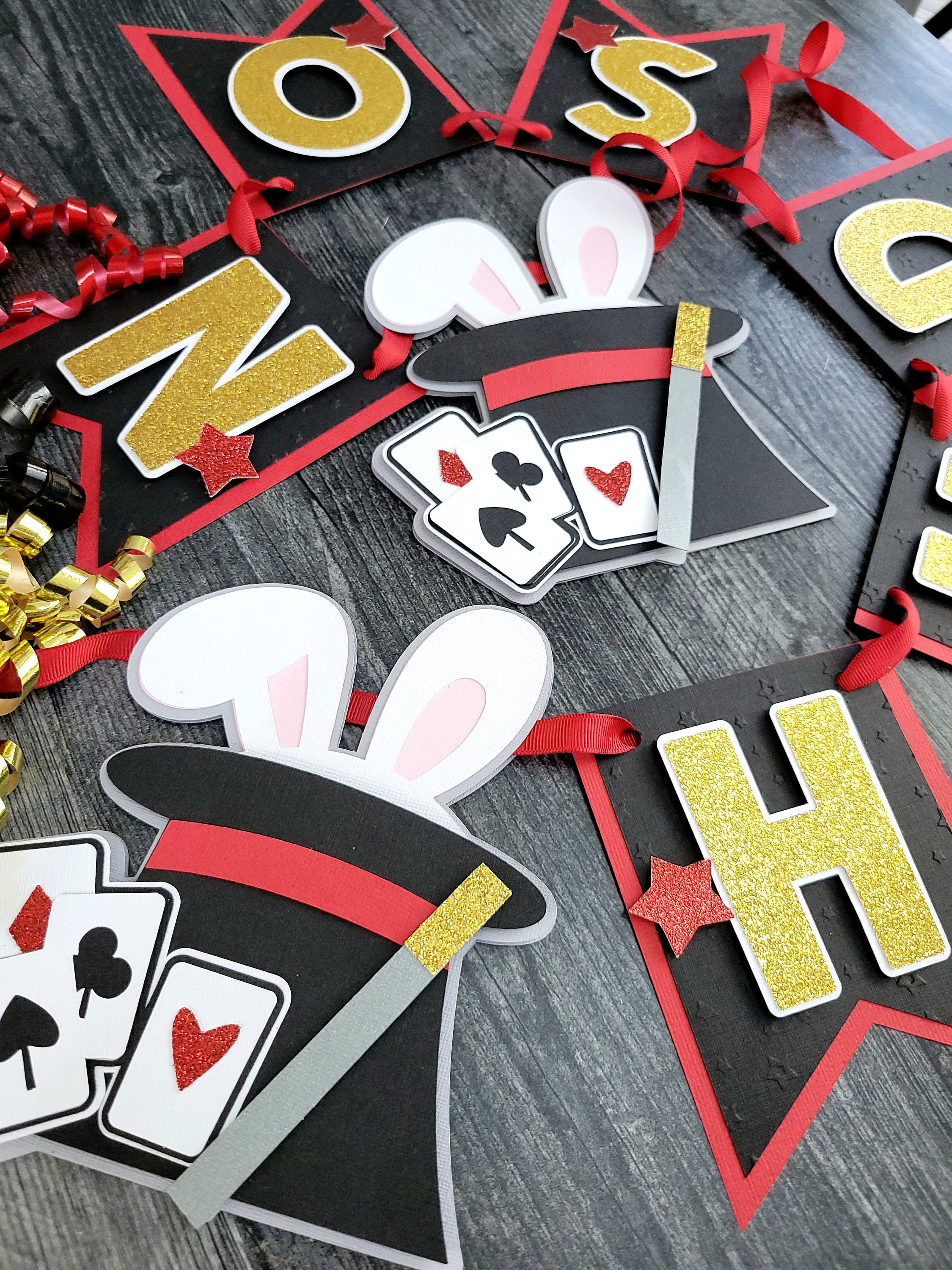Magic Show Banner, Magician Birthday Party - Etsy