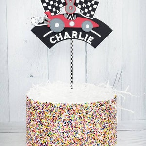 Race Car Cake Topper Racing Cake Topper | Etsy