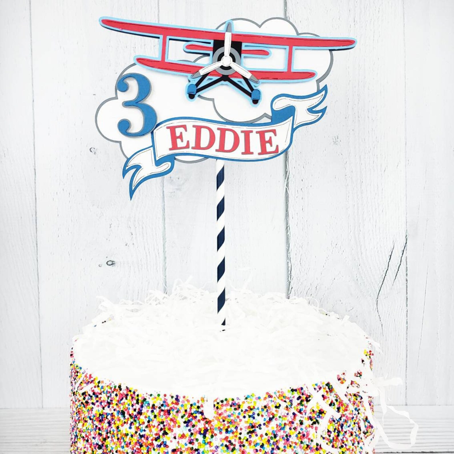 Airplane Cake Topper Plane Cake Topper Airplane Birthday - Etsy