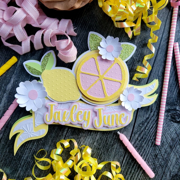 Lemon Cake Topper - Etsy