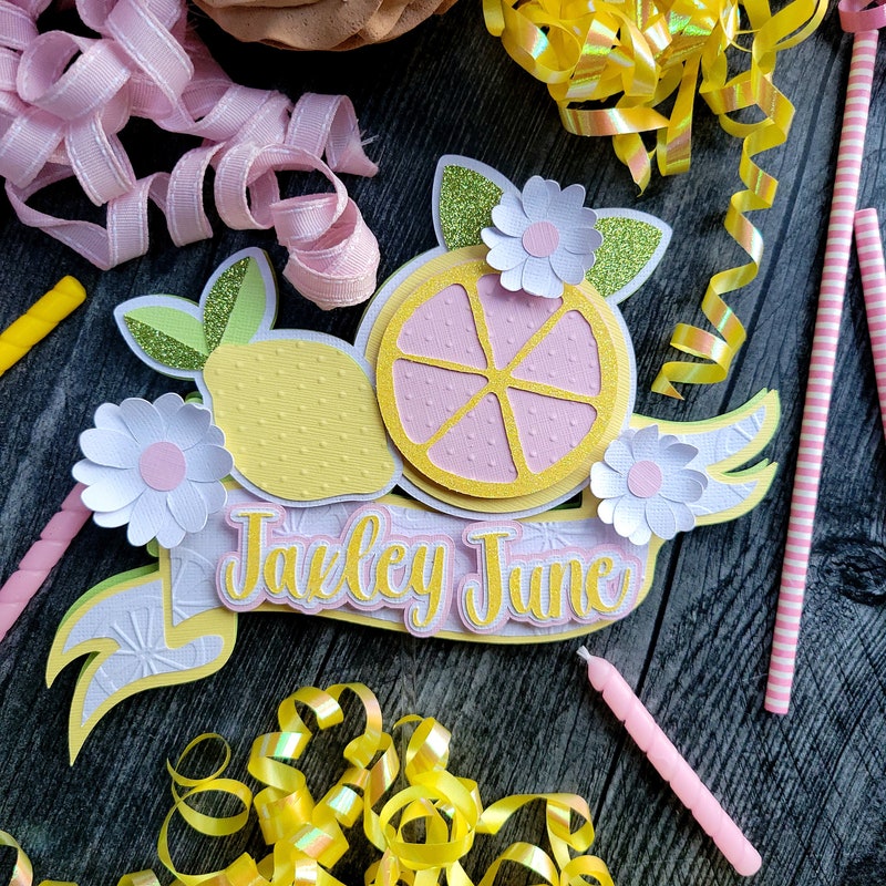 Lemon Cake Topper - Etsy