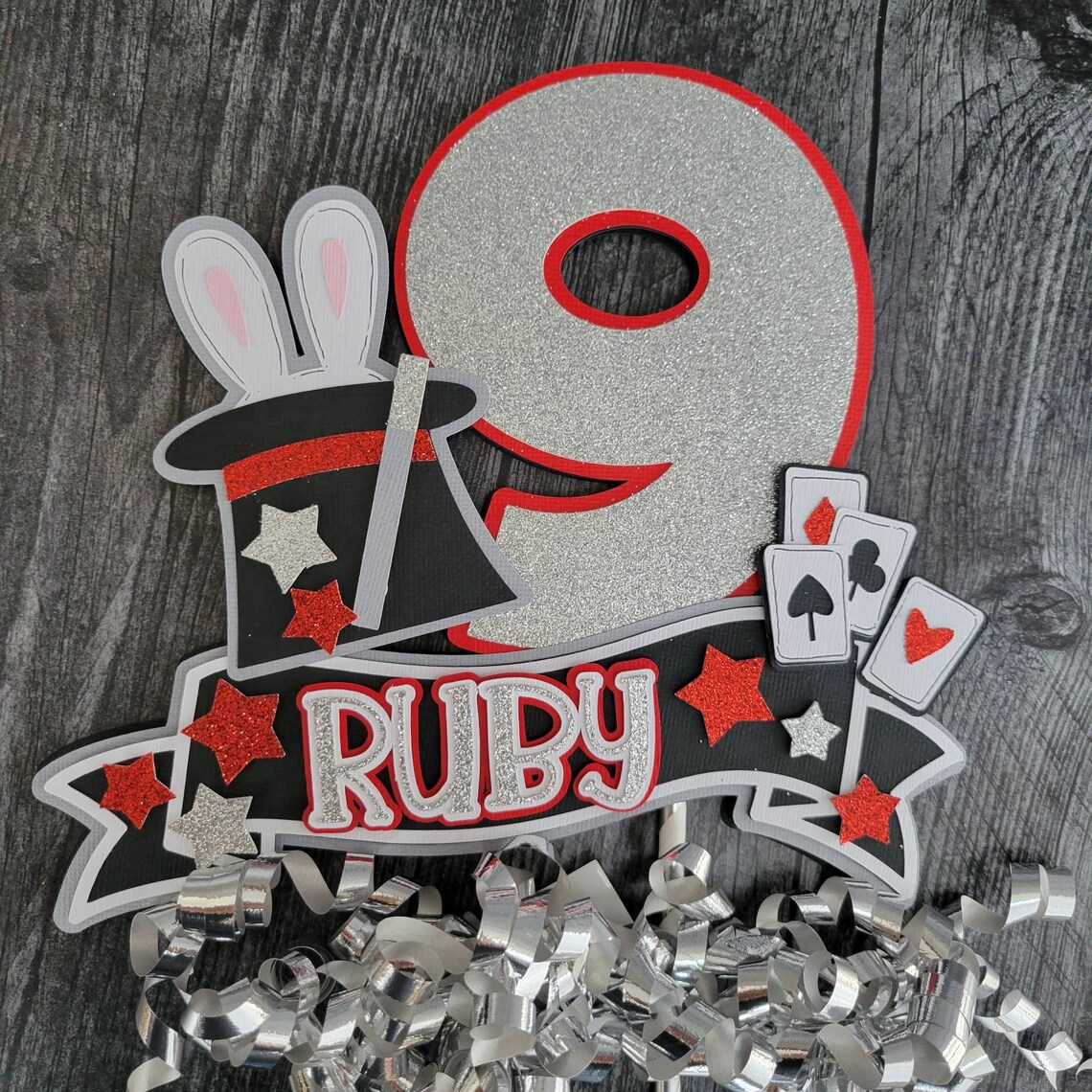 Magician Themed Cake Topper Magic Cake Topper Magician - Etsy