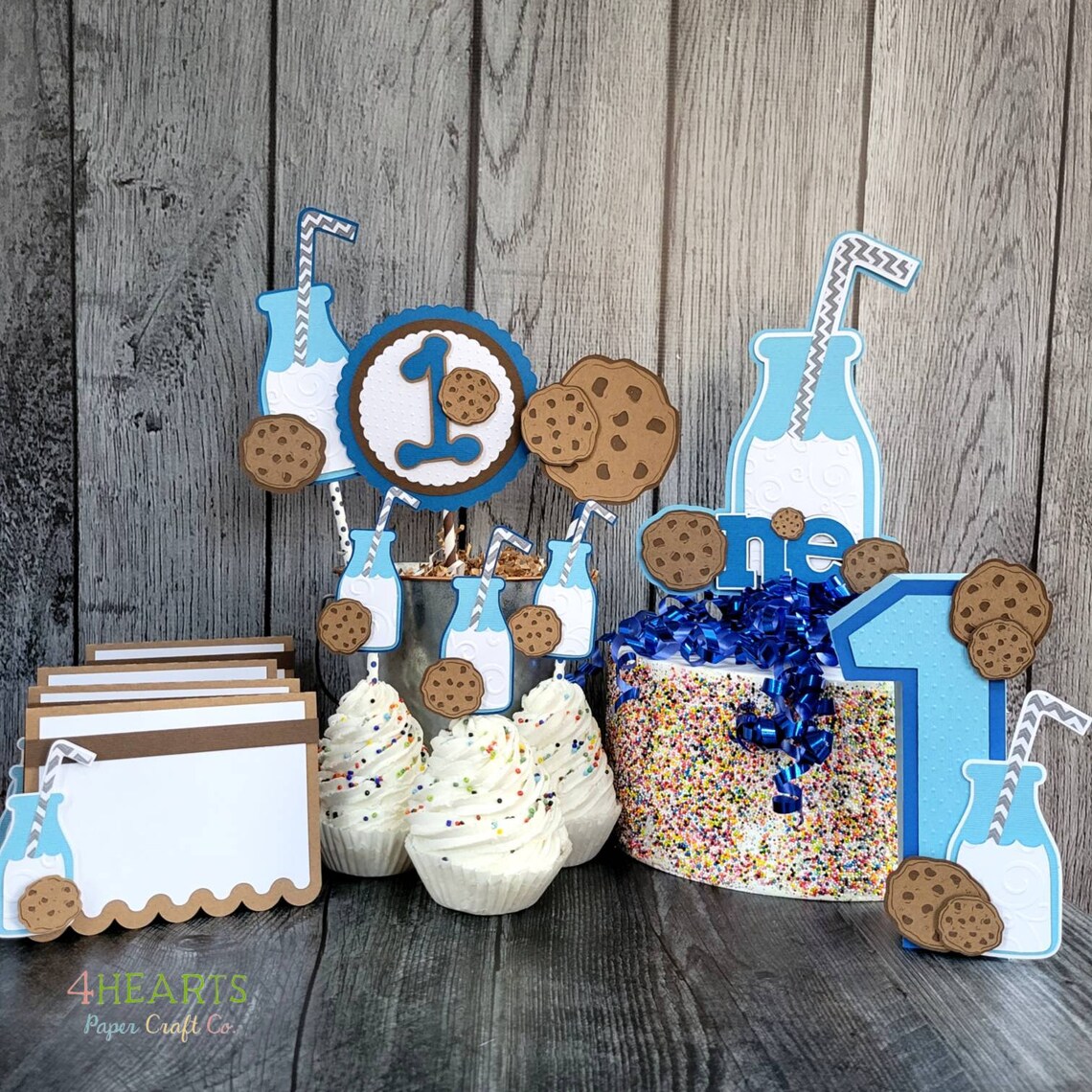 Cookie Birthday Banner Milk and Cookies Banner | Etsy
