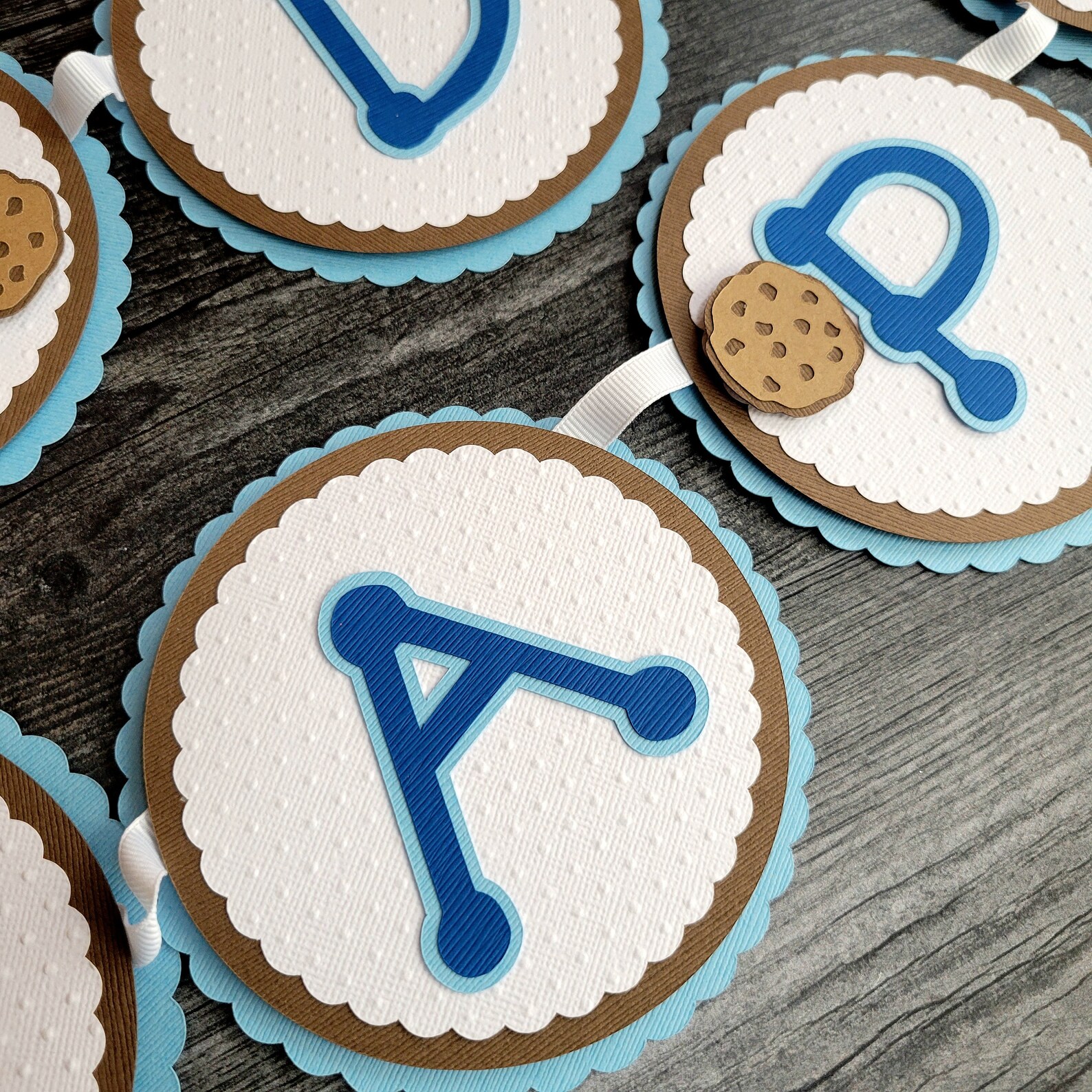 Cookie Birthday Banner Milk and Cookies Banner - Etsy