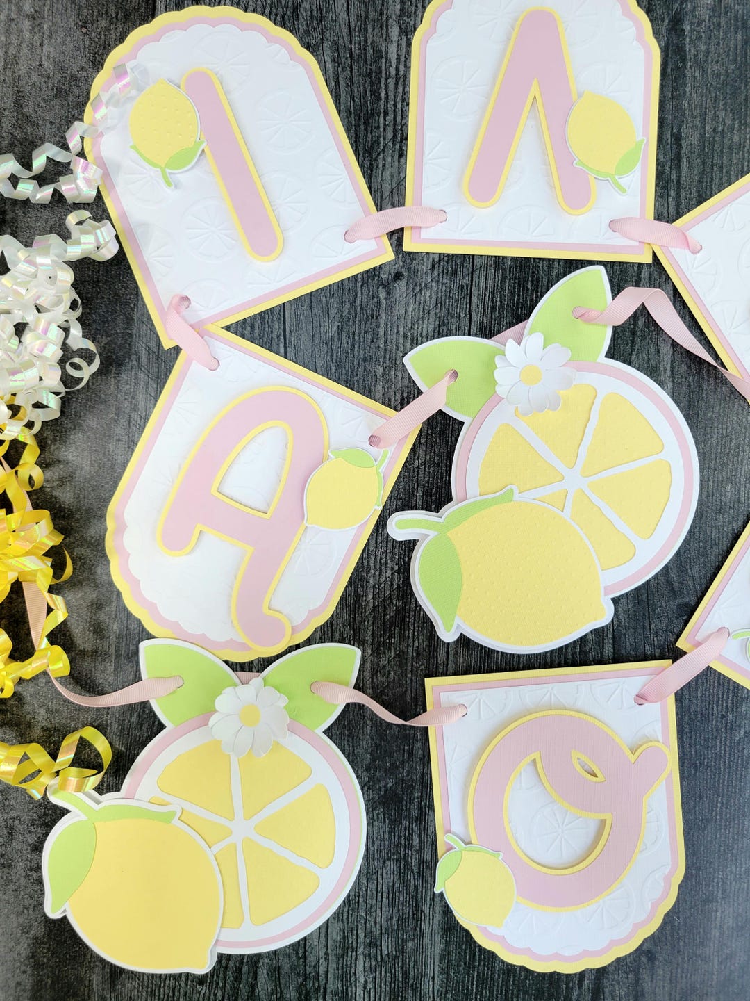 Lemon Birthday Banner - Lemon Birthday - Lemon Party - Etsy