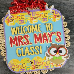 Classroom Door Sign, Teacher Sign, Back to School - Etsy