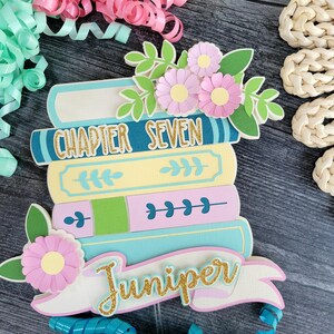 Chapter One Cake Topper - First Chapter - Book Theme Party - Etsy