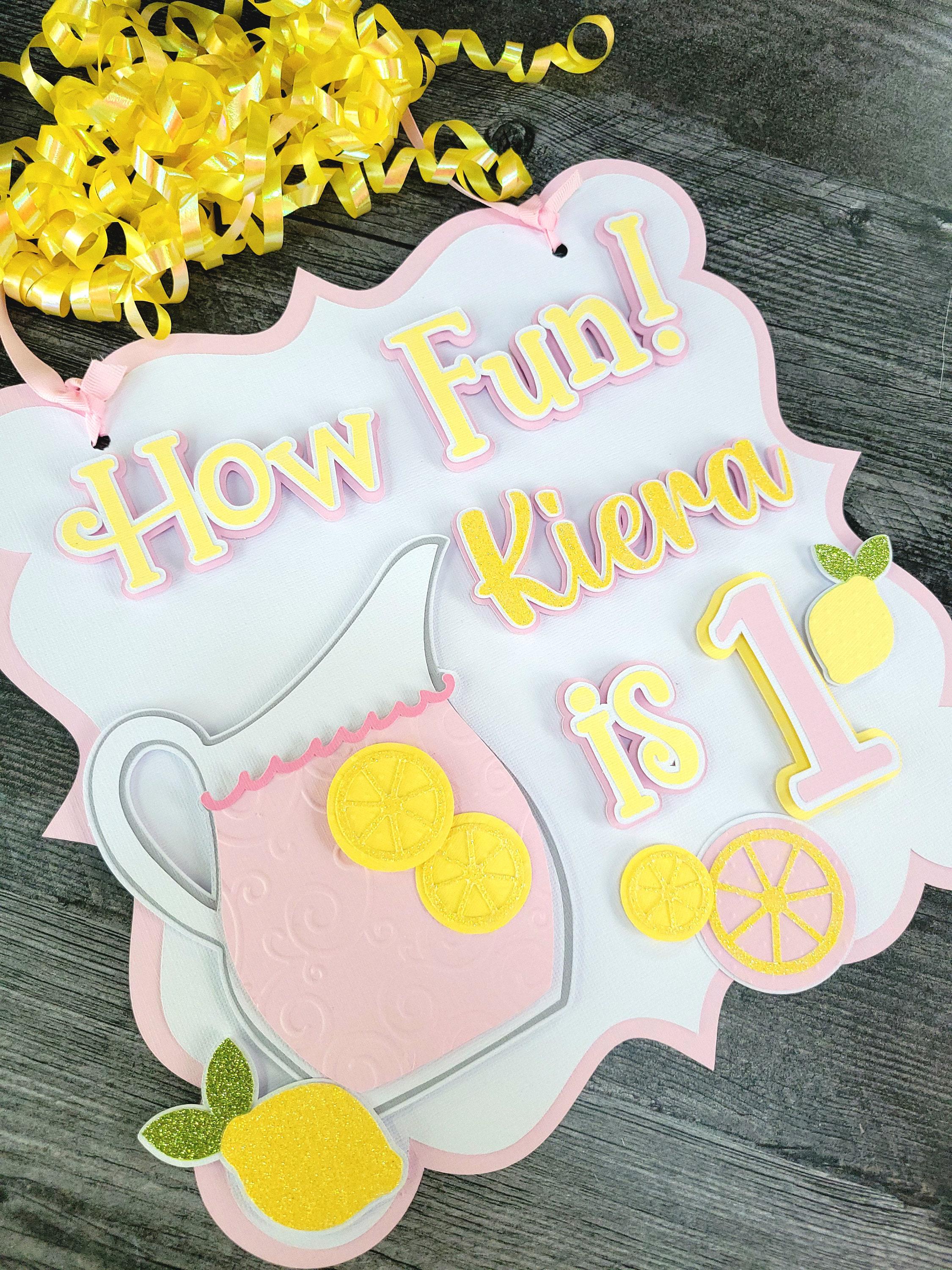 Lemon Door Sign -lemon Party -lemon Birthday - Etsy