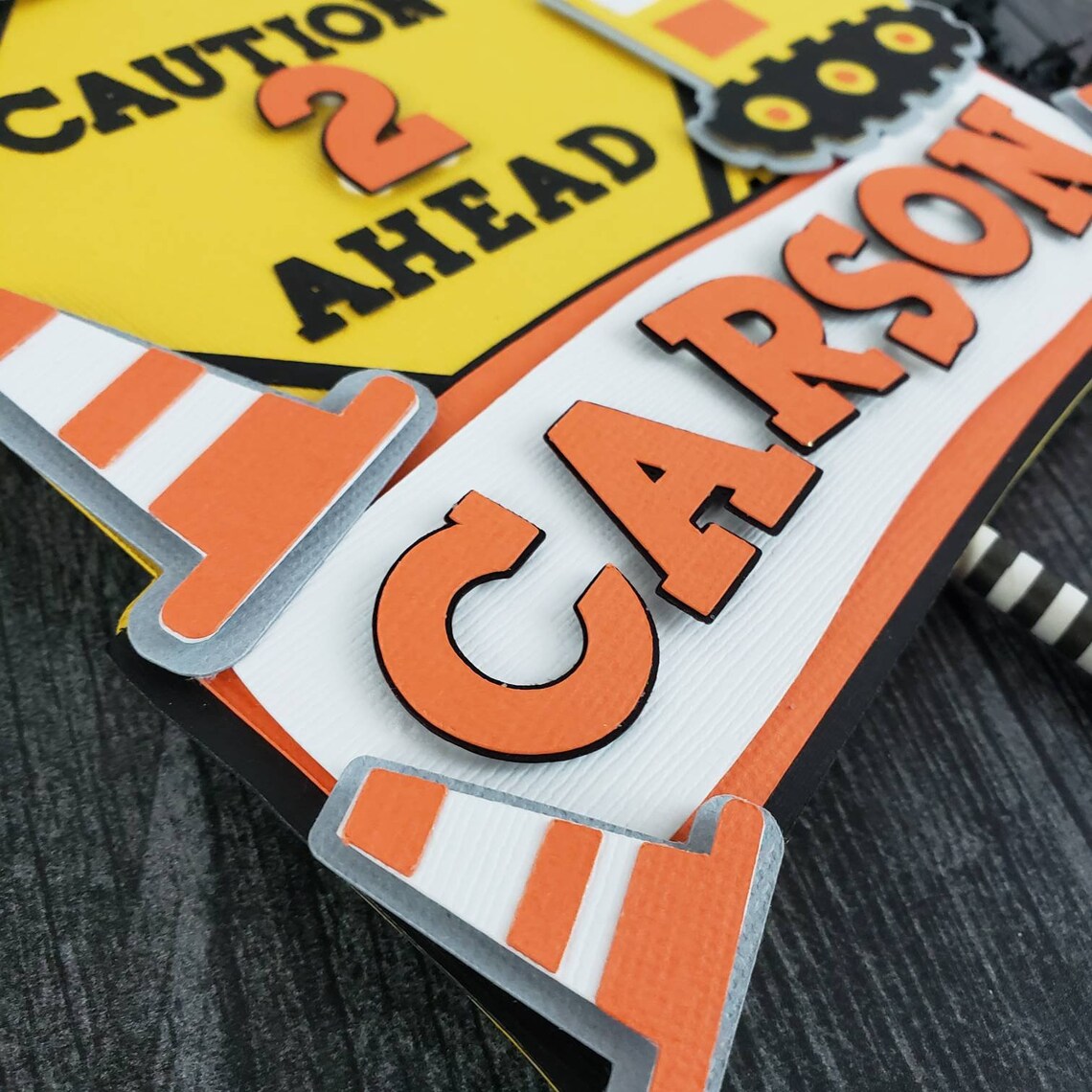 Construction Cake Topper | Etsy