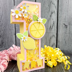 Lemon 3D Letter Shaker -shaker Number - Lemon Party- Lemon Birthday ...