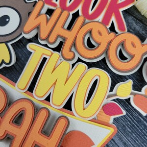 Look Whoo's Two - Fall Owl Cake Topper - Etsy