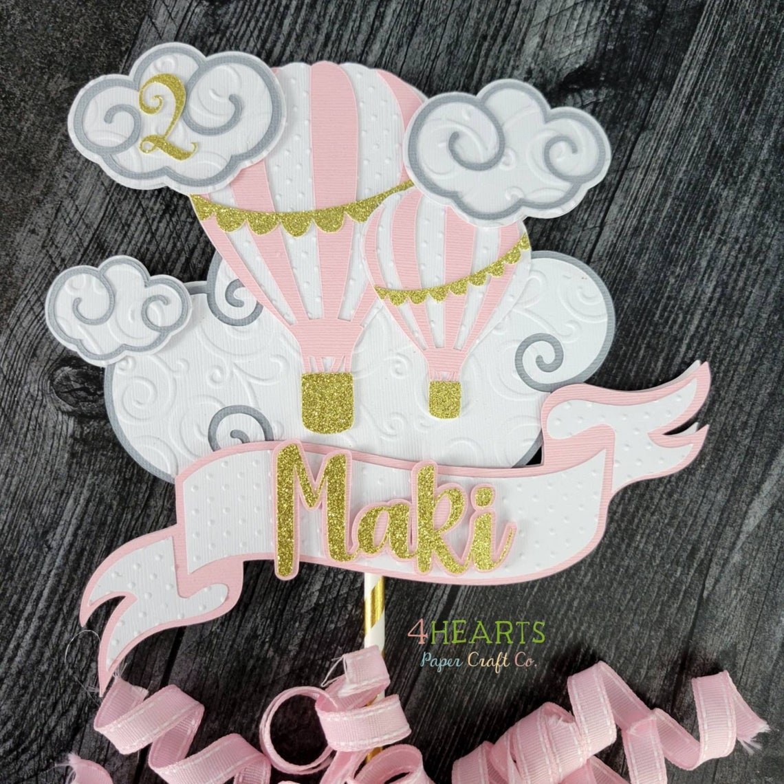 Hot Air Balloon Cake Topper - Etsy