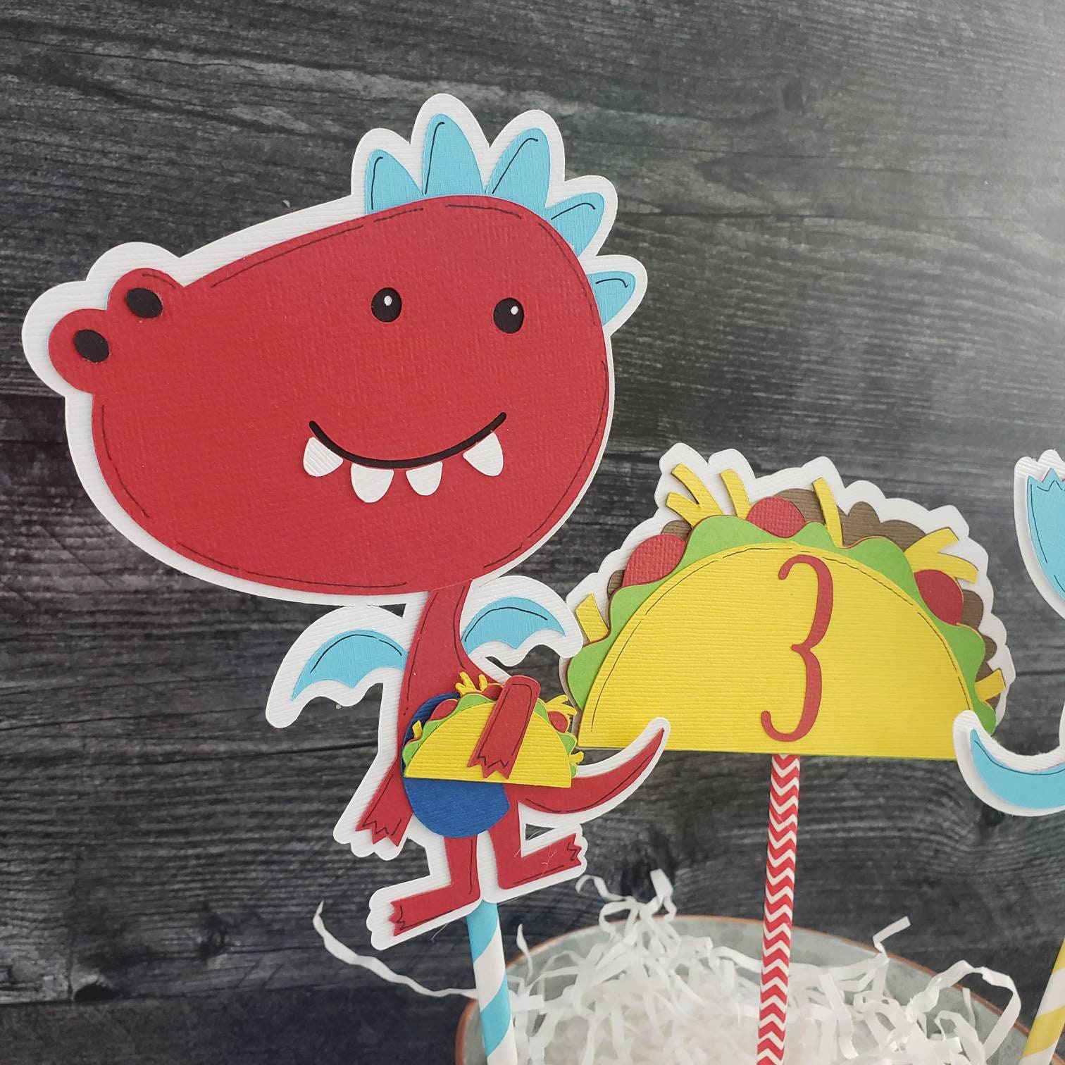 Dragons and Tacos Centerpiece - Etsy