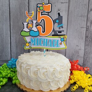 Science Cake Topper, Mad Scientist Party - Etsy