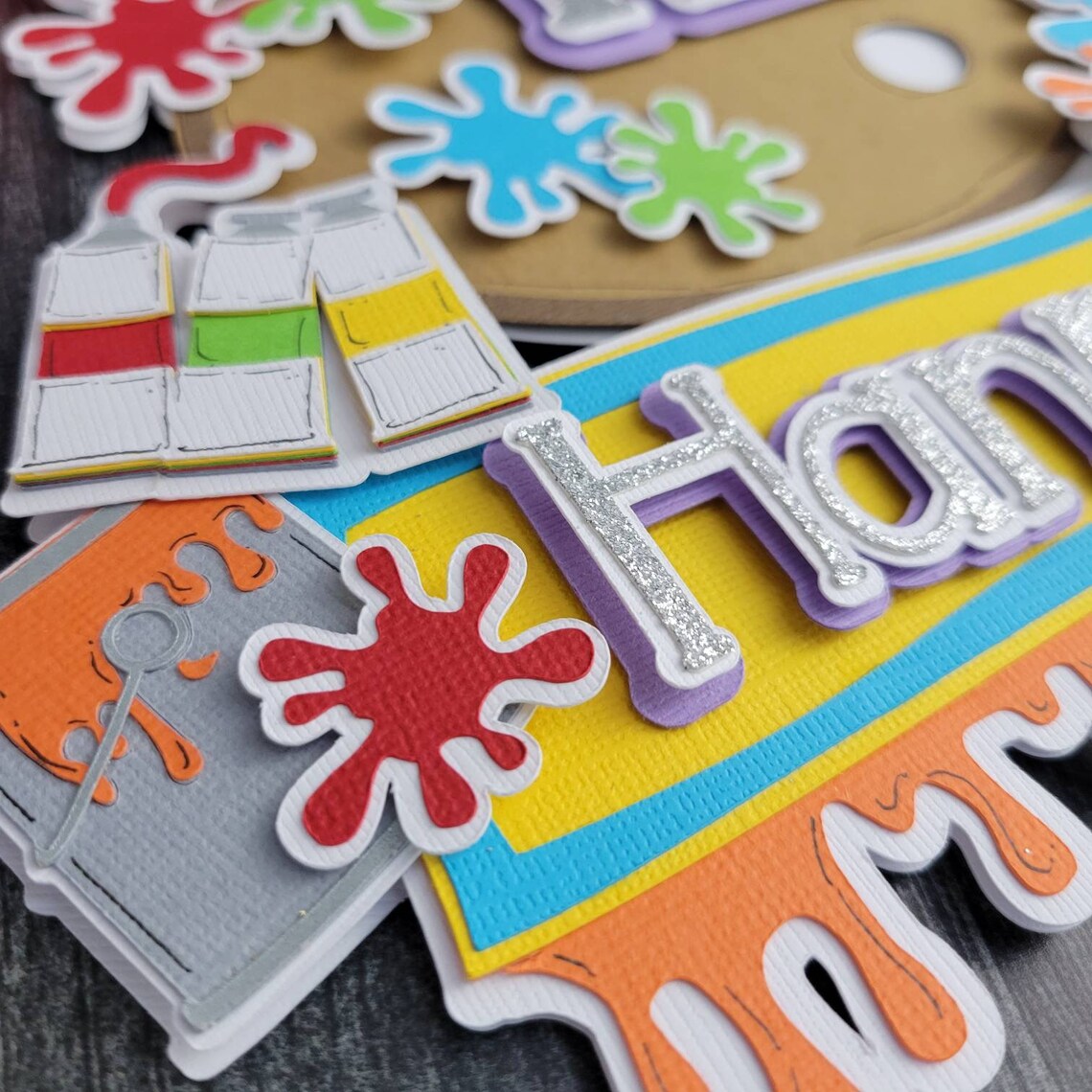 Painting Cake Topper Painting Party Cake Topper Painting - Etsy