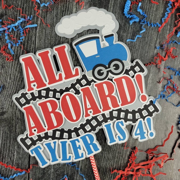 Train Cake Topper - Etsy