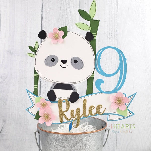 Panda Cake Topper - Etsy