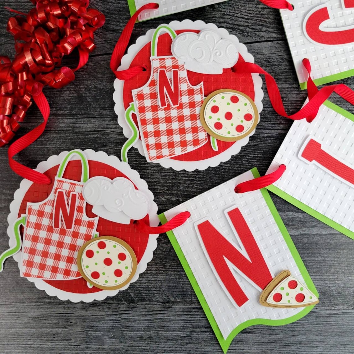 Pizza Party Banner Chef Birthday Little Baker Party - Etsy
